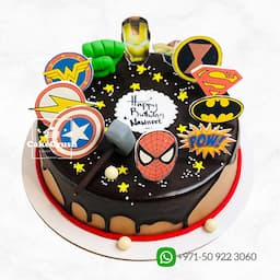 Superhero Theme Cake