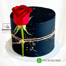 RED ROSE THEME CAKE | BLACK THEME CAKE | WEEDING CAKE