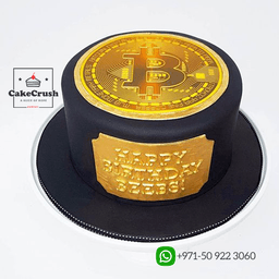 Bitcoin Theme Cake | Cake Delivery Dubai | Crypto Theme Cake
